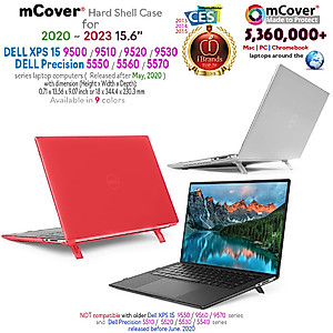 mCover Case Compatible ONLY for 2020~2023 15.6" Dell XPS 15 9500 9510 9520 9530 / Precision 5550 5560 5570 series Laptop Computer(NOT fitting other Dell models) - Green