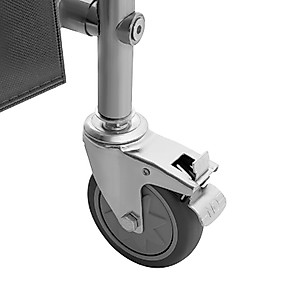 Laundry Basket With Wheels, 1 Section Rolling Laundry Hamper, Laundry Cart With Wheels Laundry Sorter Laundry Bags 34.25 x 20.47 x 30.7 Inches, Grey