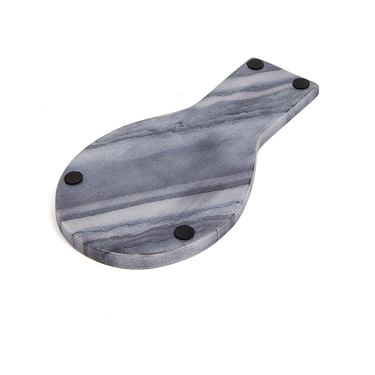 Lexi Home Marble Thankful Engraved 10" Spoon Rest