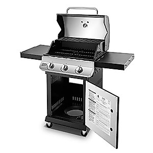 Dyna-Glo DGP397SNP-D Premier 3 Burner Propane Gas Grill, Stainless