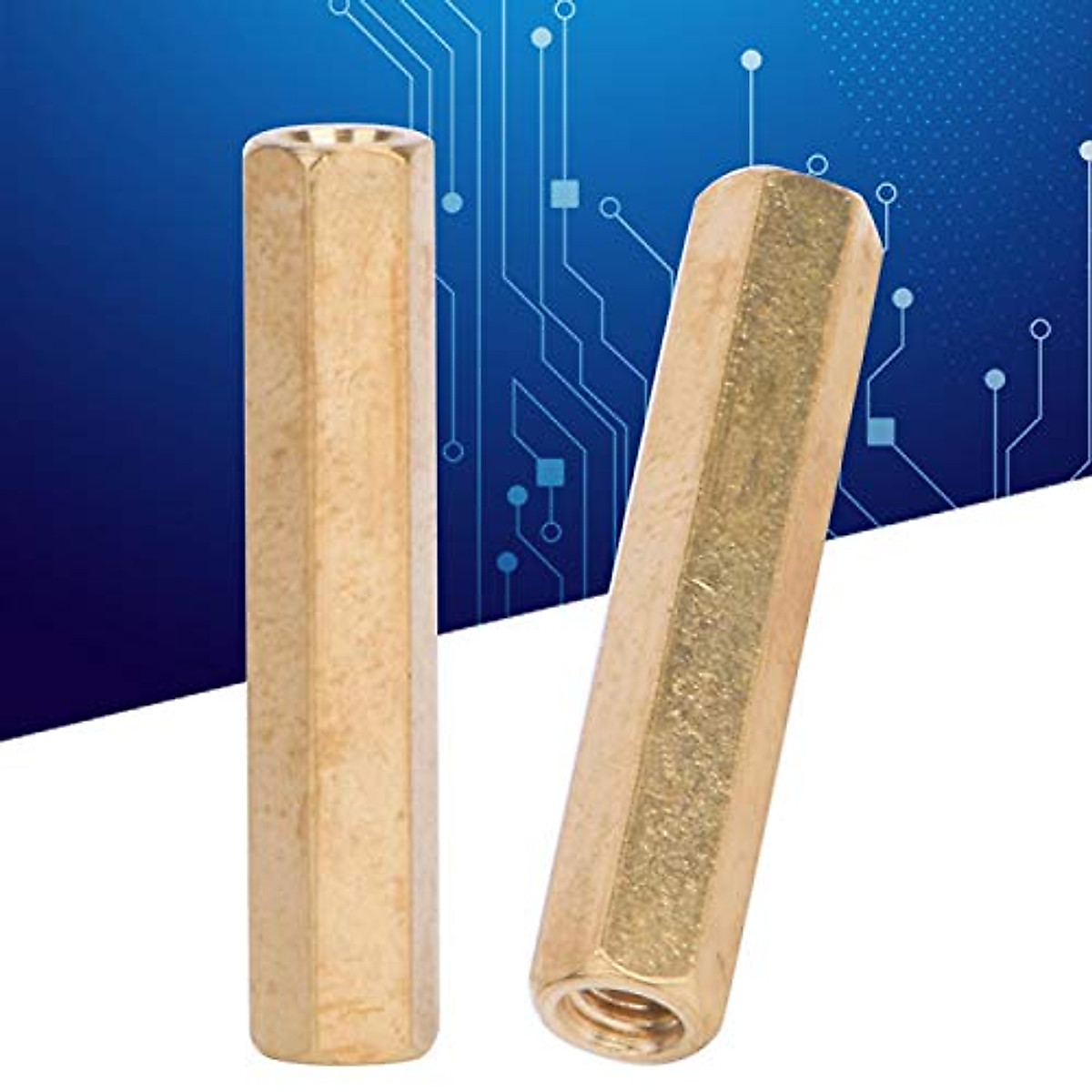 Motherboard Brass Standoff Coupling Standoff Pillar Spacer Nut Brass Standoff for PCB Motherboard for Electrical Equipment(M3*25 (50 pcs per Sale))