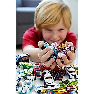 Hot Wheels Toy Trucks & Cars, 50-Pack, Set of 50 1:64 Scale Individually Packaged Vehicles, Instant Collection (Styles May Vary) (Amazon Exclusive)