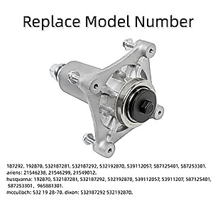 TENGMUJX Lawn Mower Spindle Assembly Fit for Husqvarna 532187282/AYP 187292 192870/ Ariens 21546238 21546299