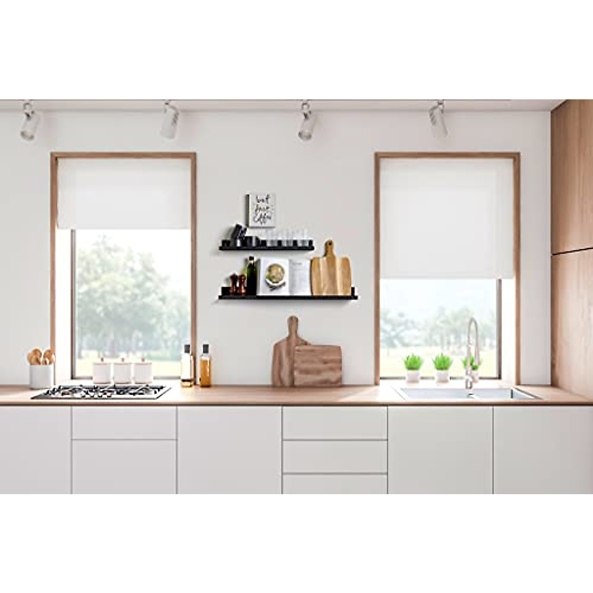 Infinite Design Floating Metal Wall Shelf – Minimalist Premium Floating Shelves MADE IN USA | Easily Mounted, Perfect Floating Shelf for your Living Room, Kitchen, Bathroom or Bedroom | Black, 48 Inch