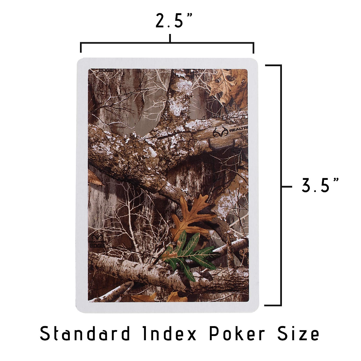 Brybelly Realtree Camouflage Playing Card Deck|Premium Woodland Standard Poker Size Camo Playing Cards|Woodland