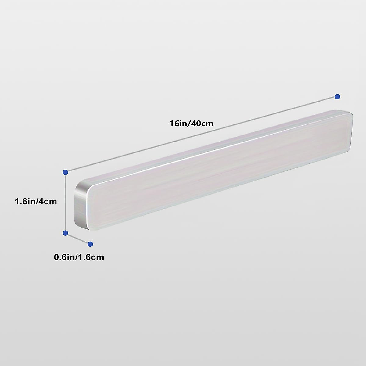 Magnetic Knife Holder for Wall, Magnetic Knife Holder, Strip Magnetic Knife Holder for Wall, Magnetic Knife Holder for Fridge, for Home Kitchen Utensil Holders, Easy to Install (16Inch)