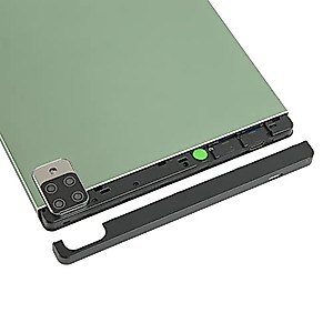 Tableta Tablet Table 10.1in Tablet for Android 12 5G WiFi 6GB 128GB Front 200w Rear 500w 1960x1080 IPS 10 Core 8800mAh Calling Tablet 100?240V Green US Plug
