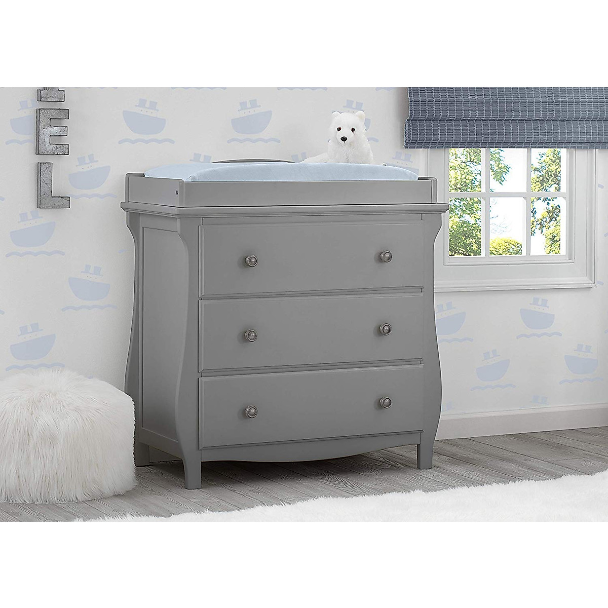 Delta Children Lancaster 3 Drawer Dresser with Changing Top