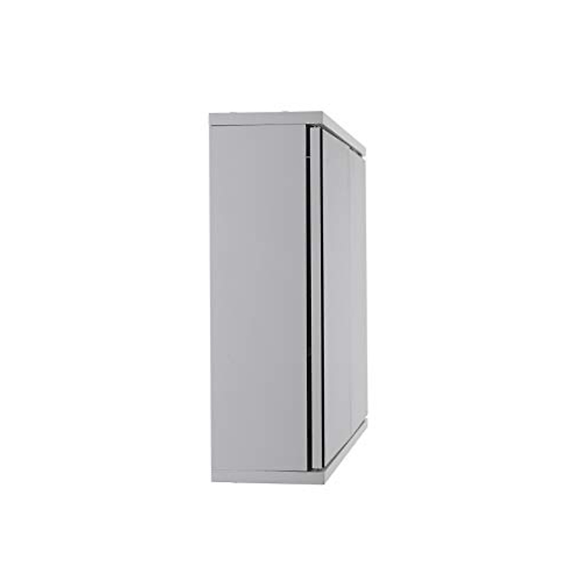 Croydex WC257022AZ Simplicity Double Door Mirrored Medicine Cabinet with Magnetic Push Catch Opening, White