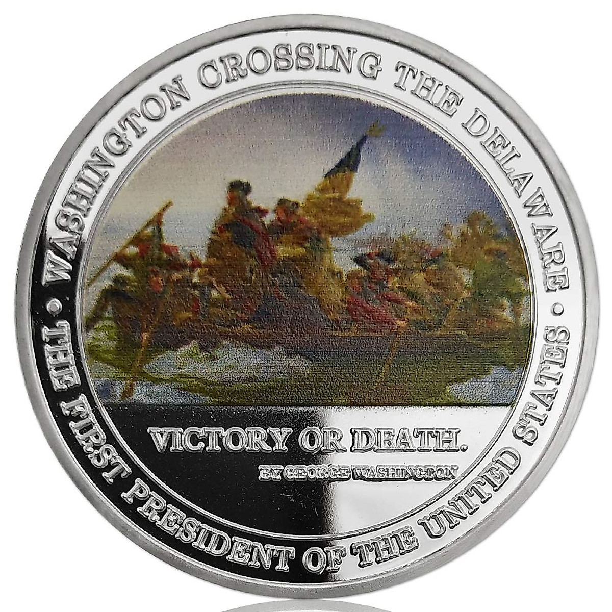 BHealthLife US President Challenge Coin George Washington 1732-1932 Crossing The Delaware