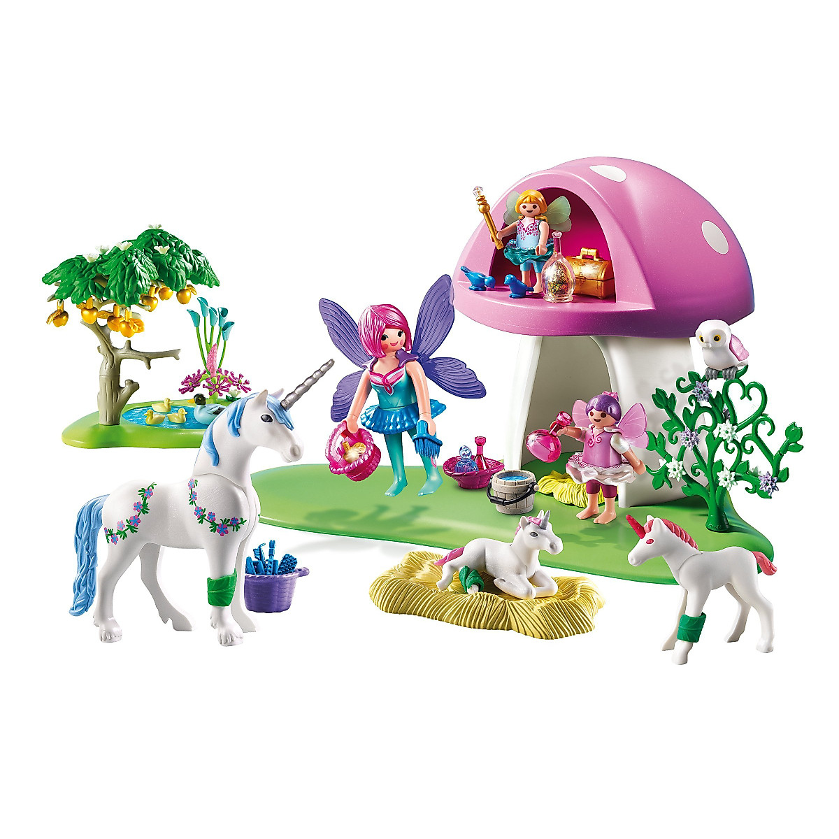 Playmobil Fairies with Toadstool House Building Kit