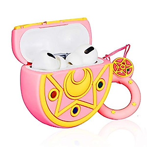 Oqplog for Airpod Pro for AirPods Pro 2019/Pro 2 Gen 2022 Case 3D Cute Fun Cartoon Funny Character Air Pods Pro Cover for Girls Women Teen Boys Unique Kawaii Trendy Soft Silicone Cases – Pink Star