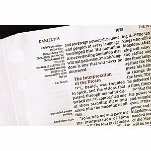 NIV, Thompson Chain-Reference Bible, Large Print, European Bonded Leather, Black, Thumb Indexed, Red Letter, Comfort Print