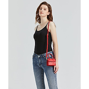 CATMICOO Mini Purse for Women, Mini Bag with Crocodile Pattern (Black)