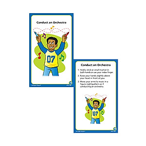 Super Duper Publications | Upper Body and Core Strength Fun Deck | Occupational Therapy Flash Cards | Gross Motor Movement Activity | Educational Learning Materials for Children