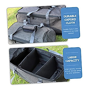 VALICLUD Outdoor Storage Bag silverware storage outdoor stove fine china storage containers container with lid containers with lids camping cookware pot case Oxford cloth barbecue small