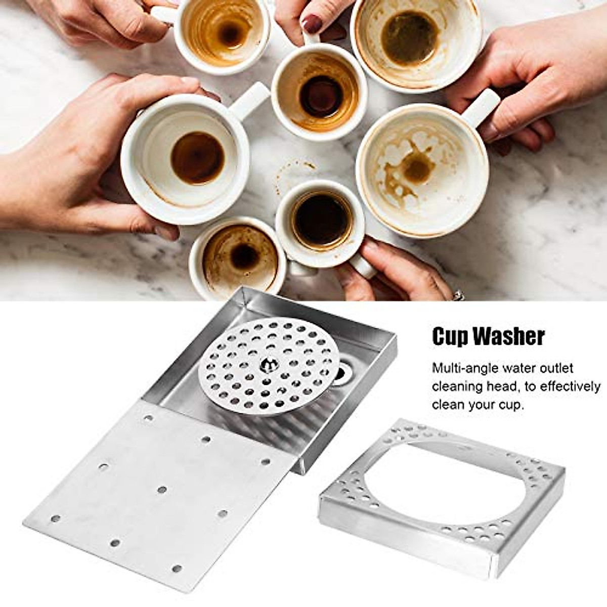 Automatic Cup Washer High Pressure Glass Washing Equipment for Home Kitchen Bar