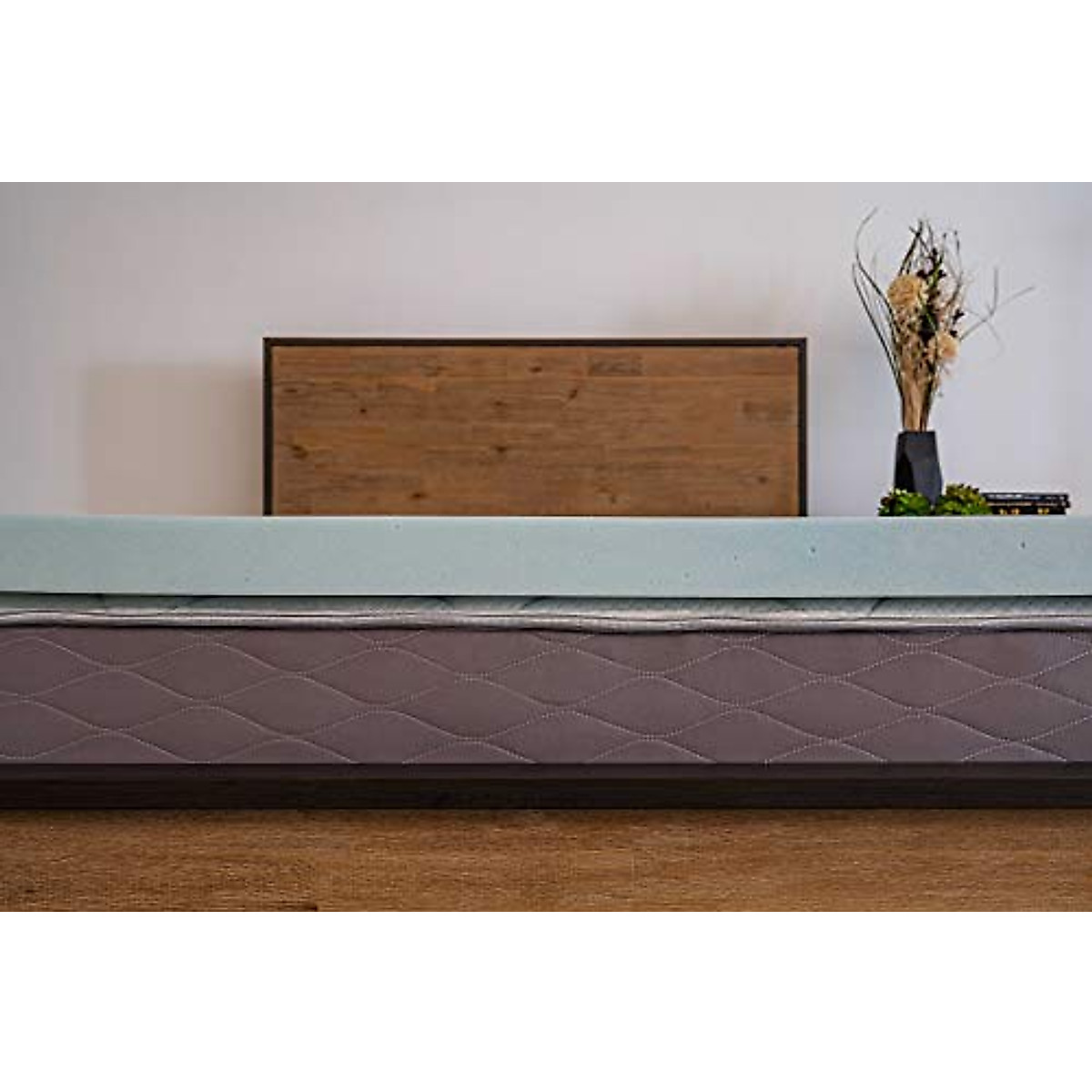 Dreamfoam Bedding 2" Gel Infused Slow Response Memory Foam Topper, Made in Arizona, Queen