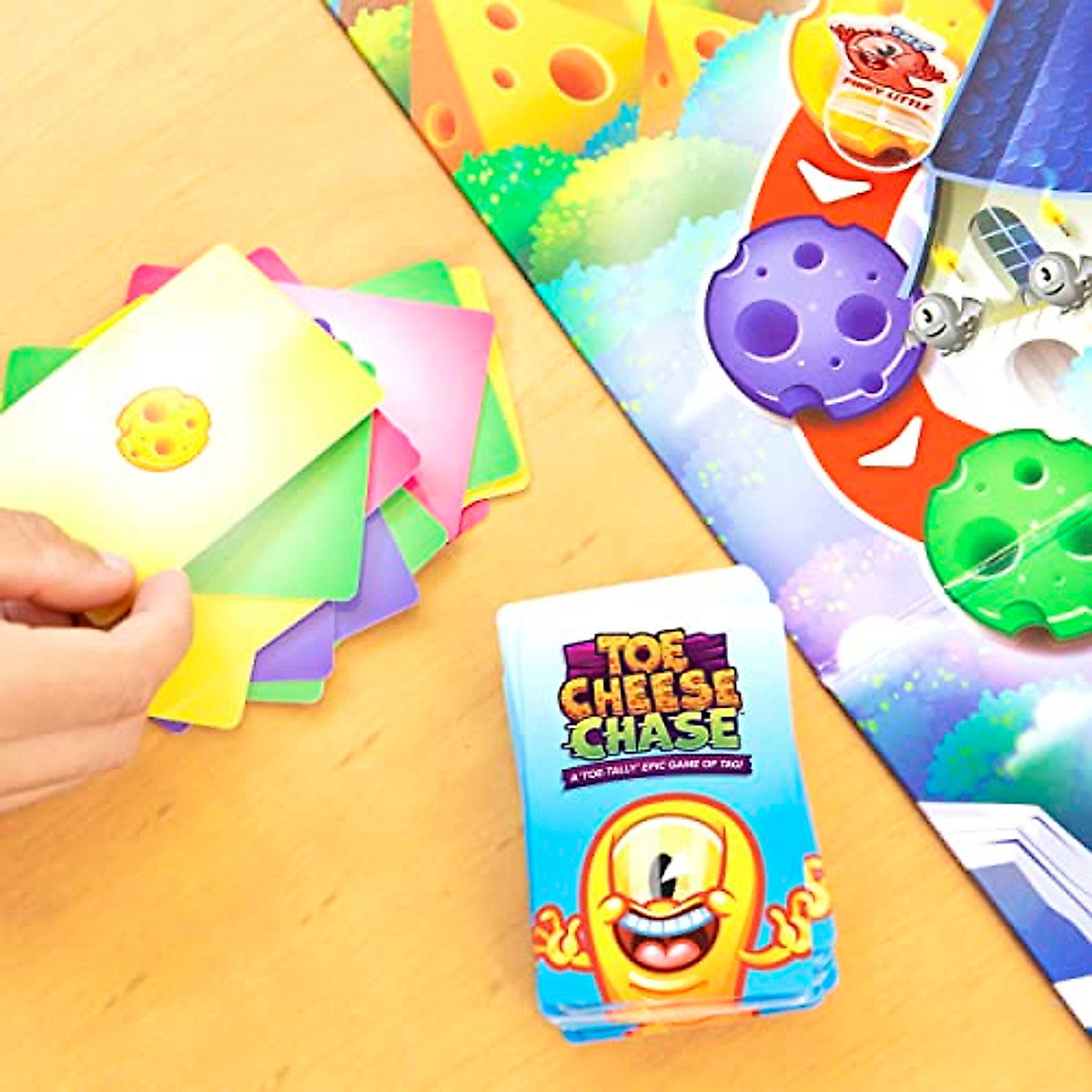 WHAT DO YOU MEME? Toe Cheese Chase - The Silly Board Game for Family Game Night