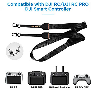 CYNOVA DJI Mini 3 Pro RC Strap Lanyard, Drone Remote Neck Strap Compatible with DJI RC Remote / DJI RC Pro Controller for DJI Mini 3 / Mavic 3 classic, DJI Smart Controller Lanyard for Mavic 3 Accessories / DJI Mini 3 Pro Accessories