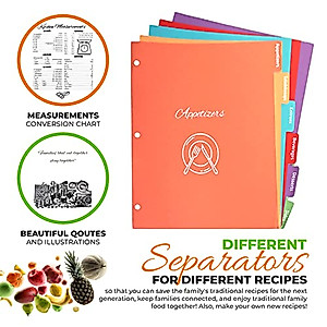 Recipe Book to Write in Your Own Recipes | Recipe Book for Own Recipes | Recipe Book | Recipe Binder | Recipe Binder for Own Recipes | Recipe Book Binder | Recipe 3 Ring Binder 8.5x11