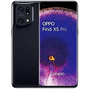 Oppo Find X5 PRO CPH2305 5G Dual 256GB 12GB RAM Factory Unlocked (GSM Only | No CDMA - not Compatible with Verizon/Sprint) Global Version- Glaze Black