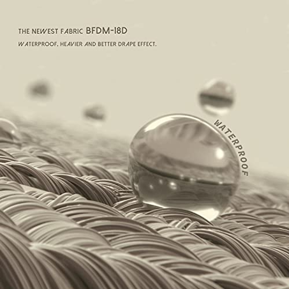 BALCONY & FALCON Rectangle Tablecloth Washable Wrinkle Resistant and Water Proof Table Cloth Decorative Linen Fabric Tablecloths for Dining Parties Kitchen Wedding and Outdoor Use (Beige, 55x95)