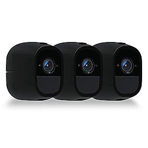 Batmax Set of 3 Silicone Skins for Arlo Pro and Arlo Pro 2 Wire-Free Cameras Covers Protection in Black VMA4200C