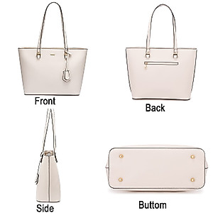 LOVEVOOK Purses for Women Large Tote Bag for Work Faux Leather Handbags Shoulder Bag with Zipper Pocket