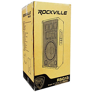 Rockville (2) RSG12 12 3-Way 1000 Watt 8-Ohm Passive DJ/Pro Audio PA Speaker