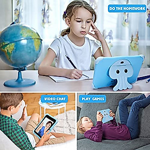 HQNWEIER 8 inch Kids Tablet, Quad Core Android 11, 2GB+32GB, WiFi, Bluetooth, Dual Camera, Educationl, Games,Parental Control, Kids Software Pre-Installed (Pink)