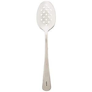 Mercer Culinary 7-8 Inch, Silver Plating Spoon, Perforated Bowl, 7 7-8-Inch, 7 7-8"