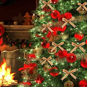 Chuangdi 3/8 Inch, 60 Yard Christmas Khaki Velvet Ribbon Wide Vintage Velvet Ribbons for Christmas Tree Ornaments Flower Bouquets Wedding Wreath Bow Making DIY Craft Choker