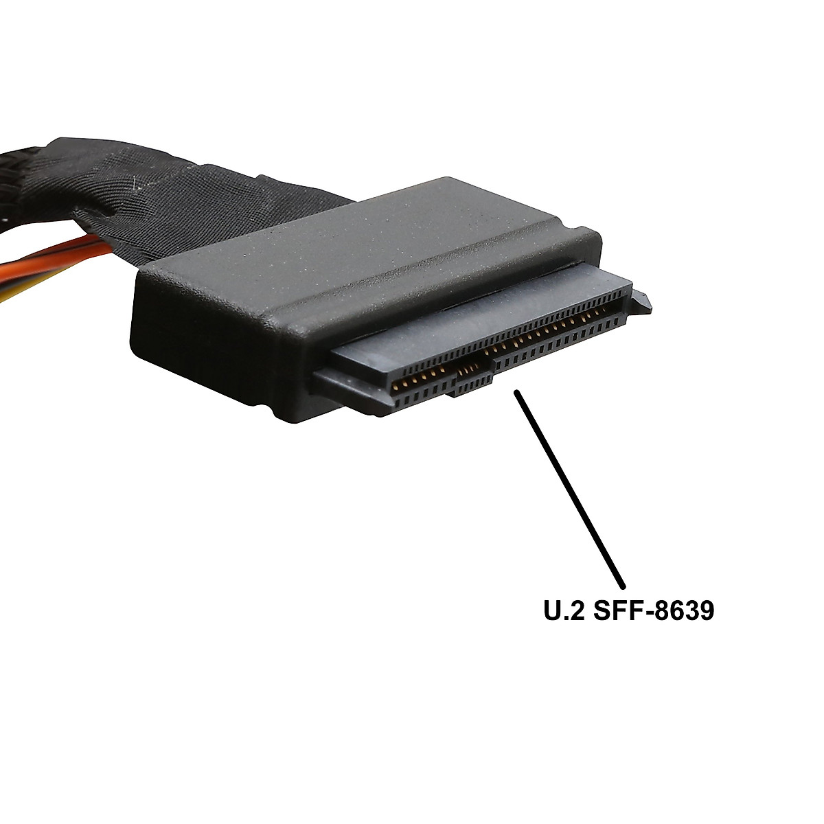 M.2 Mini-SAS HD to U.2 Cable (SFF-8643 to SFF-8639) Connector for U.2 PCIe-NVMe SSD U2 U.2 Kit Cable Included SI-ADA40121