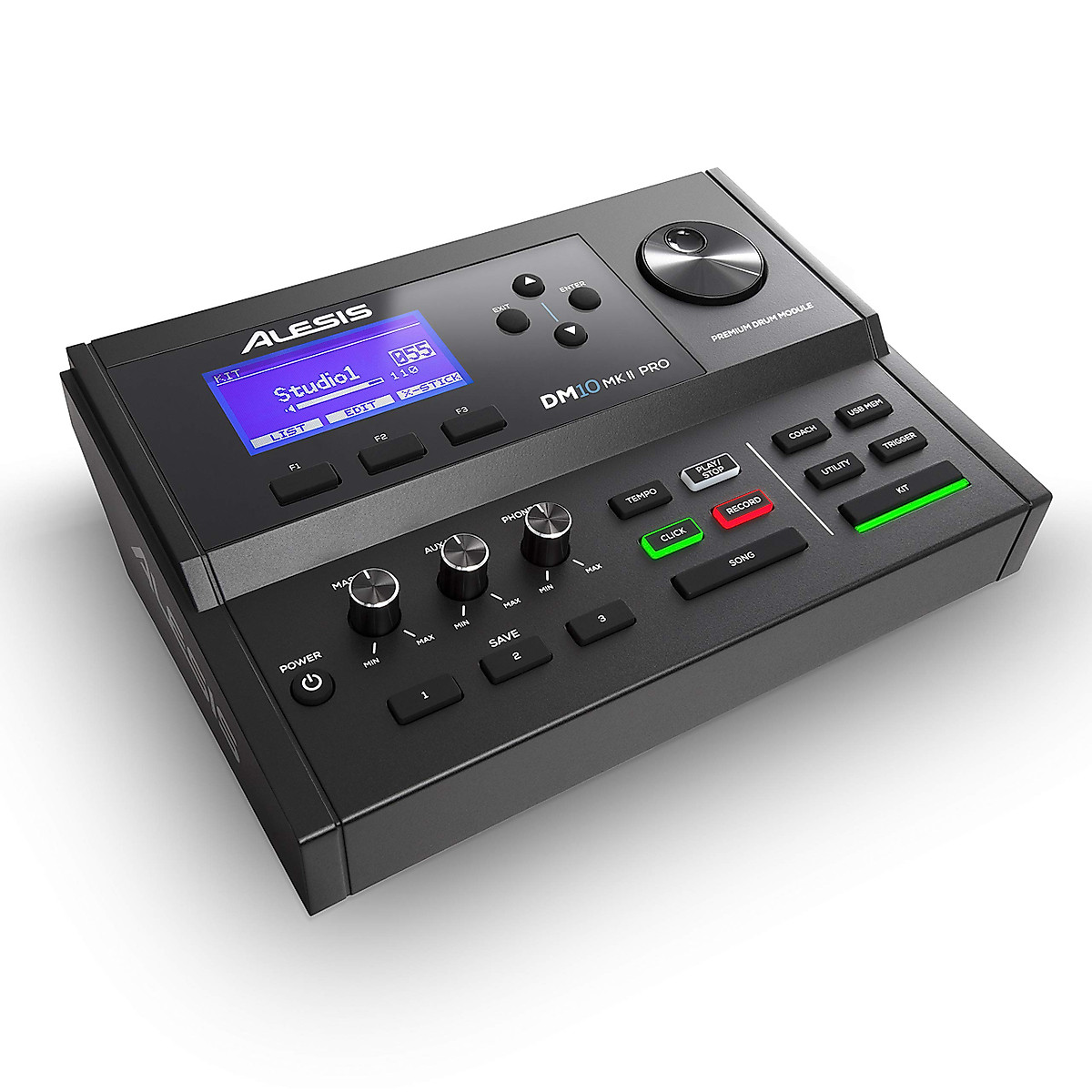 Alesis DM10 MKII Pro Kit + Strike Amp 12 | 10-Piece All-Mesh Electronic Drum Kit Bundled with 2000-Watt Ultra-Portable Powered Drum Speaker/Amplifier