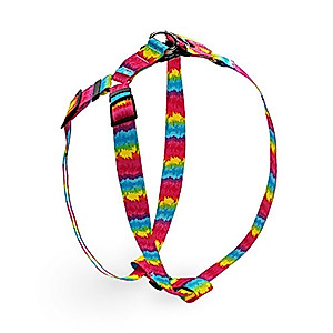 Yellow Dog Design Tie-Dye Step-in Dog Harness-Size Large-1" Wide and fits Chest Circumference of 25 to 40"