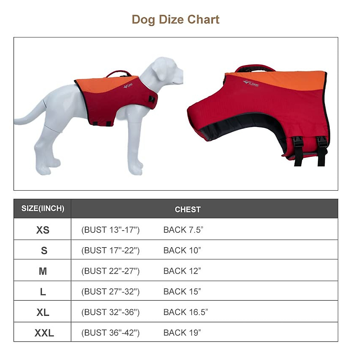 Dog Life Jacket, Sport Style Dog Float Coat with Excellent Buoyancy, Stylish Dog Swimming Safety Vest with Rescue Handle for Small Medium Large Dogs Blue M