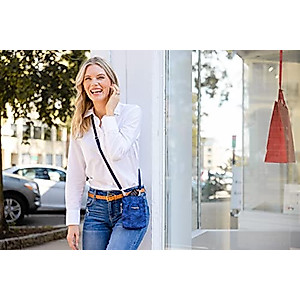 Baggallini Bryant Smartphone Pouch and-Purse - Lightweight, Water Resistant-Travel-Bag with RFID Protection, Adjusts to Become-Belt-Bag or -Fanny Pack Black