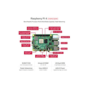 waveshare Sensor Kit Compatible with Raspberry Pi 4 Model B Includes ARPI600 Adapter Board 13x Popular Sensors