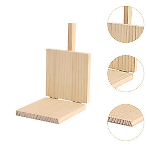 IEUDNS Dough Presser Dough Pressing Tool, Wooden Wooden Tortilla Press Maker, Manual Dumpling Wrapper Presser Kitchen Gadgets, Beige