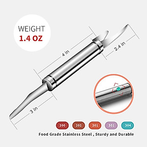 ADORAMBLING 3PC Shrimp Deveiner Tool Stainless Steel Shrimp Deveining Tool Efficient Shrimp Peeler and Deveiner Tool Portable Shrimp Cleaner Shrimp Knife for Easy Shrimp Deveining Shrimp Cleaning Tool