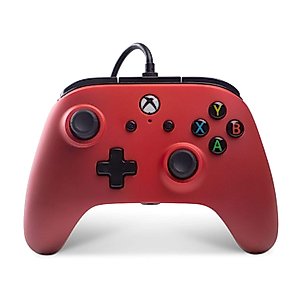 Power A Enhanced Wired Controller for Xbox One & Windows 10 - Red