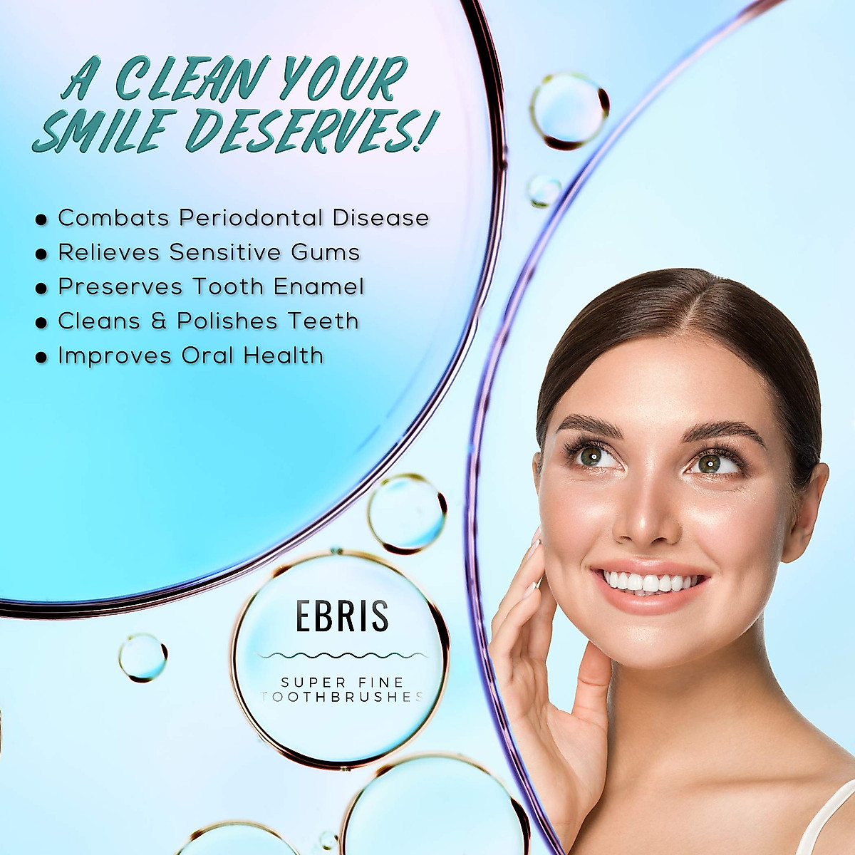 Ebris Saber Series Extra Soft Toothbrushes for Adults (3 Pack) | Soft Bristle Toothbrush, Over 10,000 Nano Sized Charcoal Bristles, Perfect Brush for Teeth Cleaning, Extra Gum Care & Enamel Protection