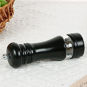 UPKOCH Wood Salt and Pepper Mill Manual Pepper Shakers Refillable Spices with Adjustable Coarseness Hand Grind Peppercorns Grinding Tool for Coffee Bean Black