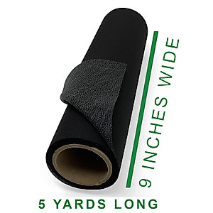 H.B.I. PRODUCTS 9" x 5 yd Fusible Black 100% Cotton Woven Iron On Interfacing, for Crafting, Quilting, Sewing, Shirt Plackets, Dresses, Collars, Cuffs and other DIY projects