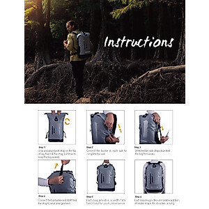 IDRYBAG Waterproof Backpack Dry Bag 20L/30L/40L, Floating Dry Backpack Waterproof for Men, Dry Sack Waterproof Bag for Backpacking Kayak