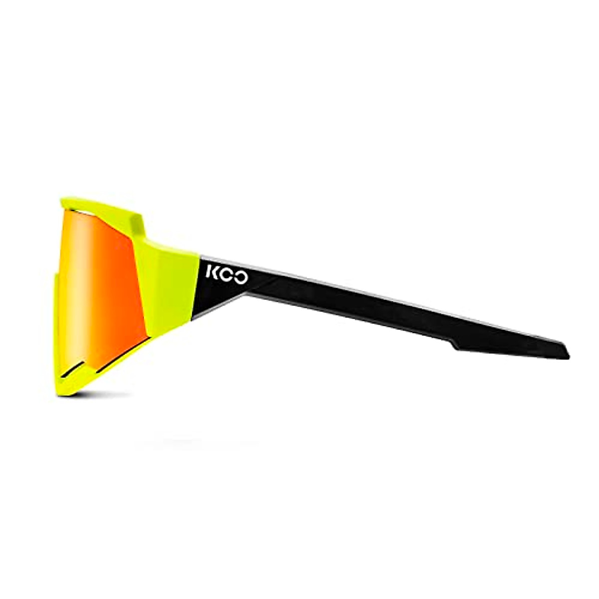 KOO Spectro Sunglasses I Performance Eyewear for Road, Triathlete & Cyclocross Sports - Yellow Fluo
