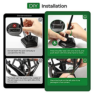 Fly Fan for Tables, Fly Repellent Fan for Indoor and Outside, Portable Table Fly Repellent Fan, Fly Trap Fan with Holographic Blades for Restaurants, Parties, Barbeque (2 Pack)