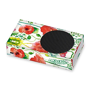 Head Case Designs Officially Licensed Ninola Red Flower Assorted Vinyl Sticker Gaming Skin Decal Cover Compatible with Xbox Series S Console