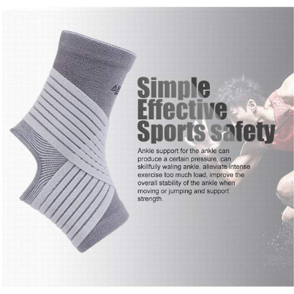 Ankle Brace, for Running, Arthritis, Pain Relief, Arch Support, Sports Injuries and Recovery, Adjustable Breathable Nylon Elastic Material Anti-Sprain Ankle Protector Fits All Men Women
